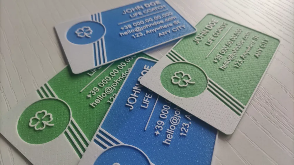 Parametric business card - type c - Free 3D Print Model - MakerWorld