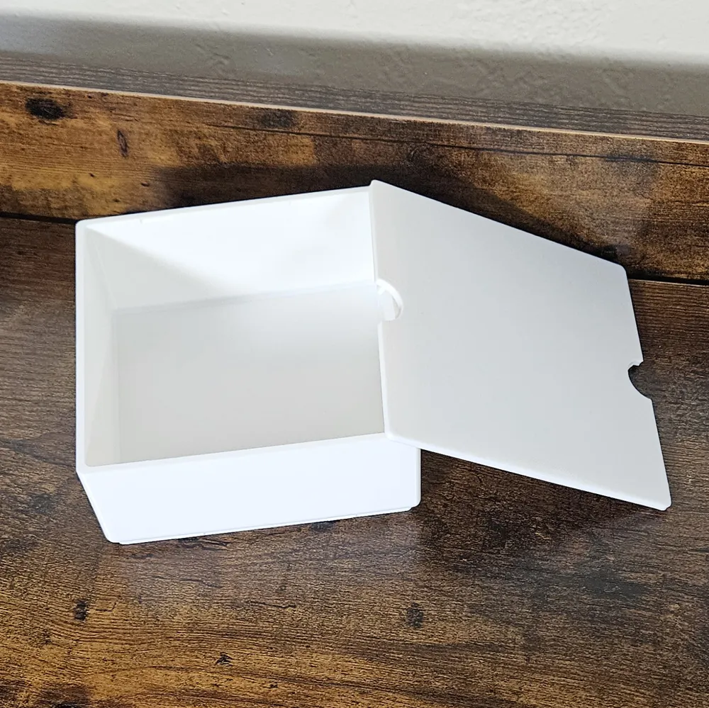 Square Display Bin with Lock-in Lid - Free 3D Print Model - MakerWorld