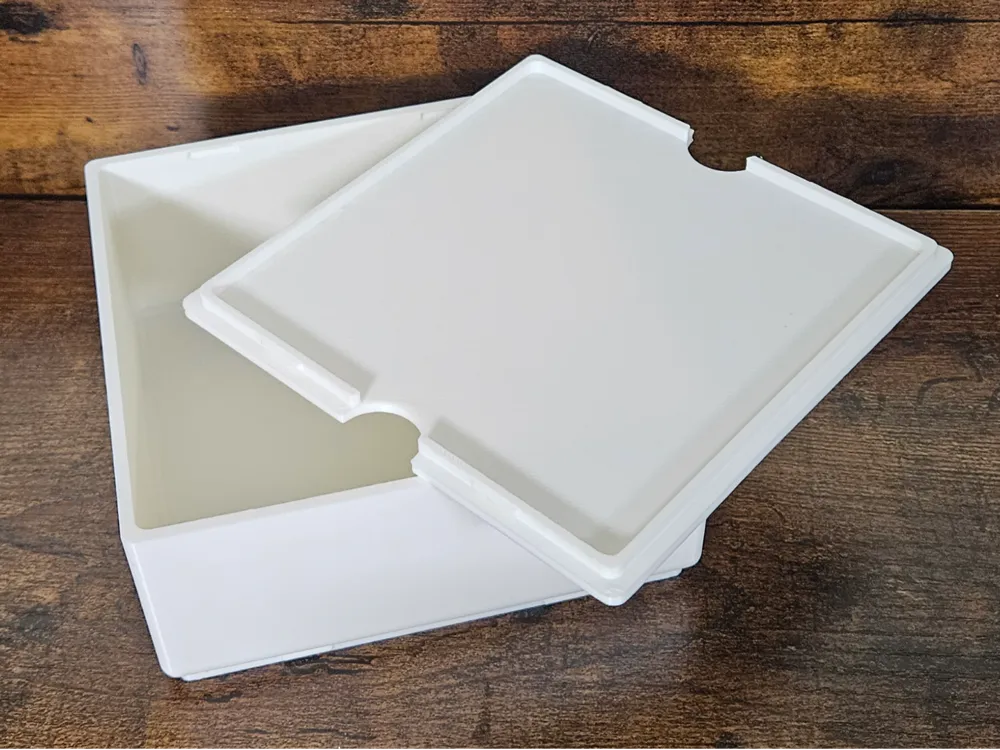Square Display Bin with Lock-in Lid - Free 3D Print Model - MakerWorld