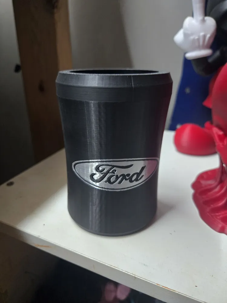 Ford brass knuckle 12oz can koozie Remixed by FarmhandCreations ...