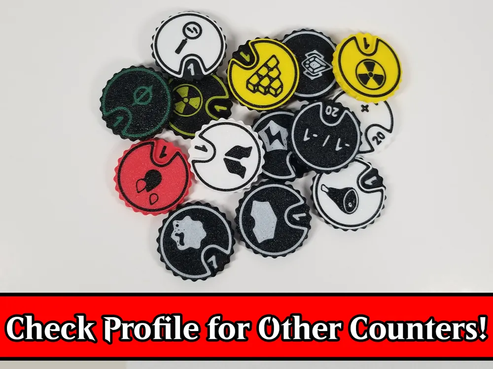 MTG Fallout Rad Counter - Double Side 1-20 Dial by TheMakerSphere ...