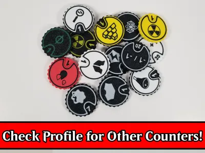 MTG Fallout Rad Counter - Double Side 1-20 Dial by TheMakerSphere ...