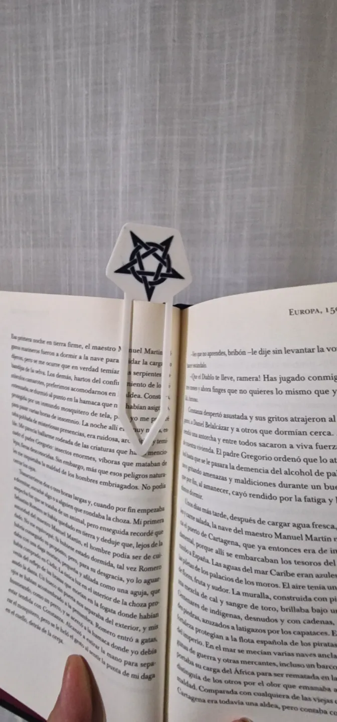 MAGIC PENTAGON bookmark Marcador libros - Free 3D Print Model - MakerWorld