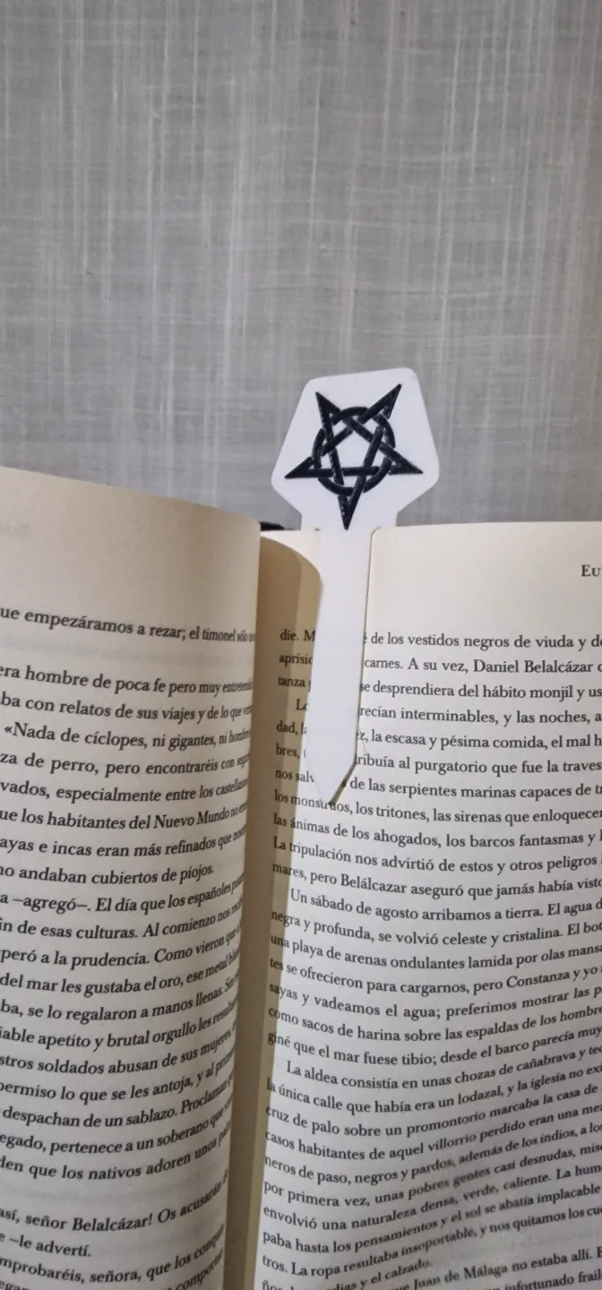 MAGIC PENTAGON bookmark Marcador libros - Free 3D Print Model - MakerWorld