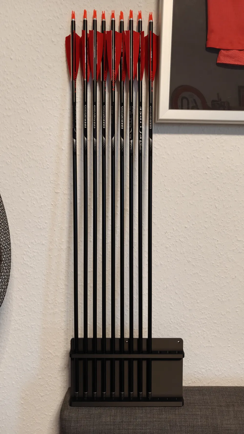 Wall mount for 12 arrows of varying thicknesses - Free 3D Print Model ...