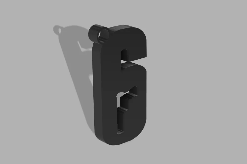 R6 keychain by Better Printer - MakerWorld