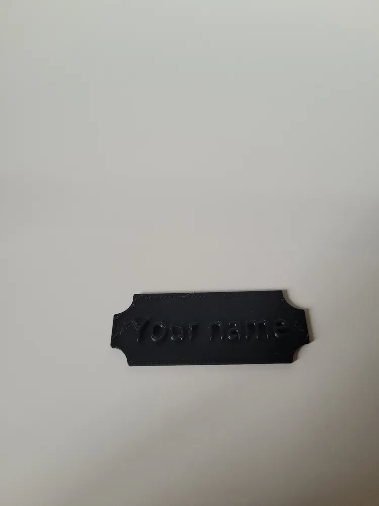 Trophy name plate - Free 3D Print Model - MakerWorld