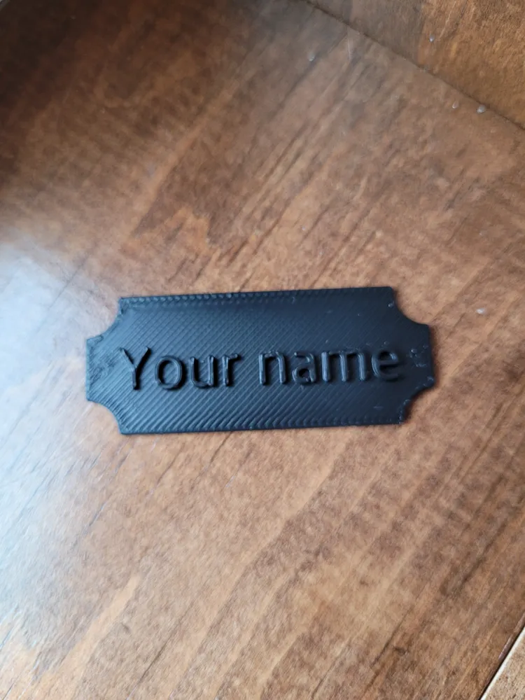 Trophy name plate - Free 3D Print Model - MakerWorld