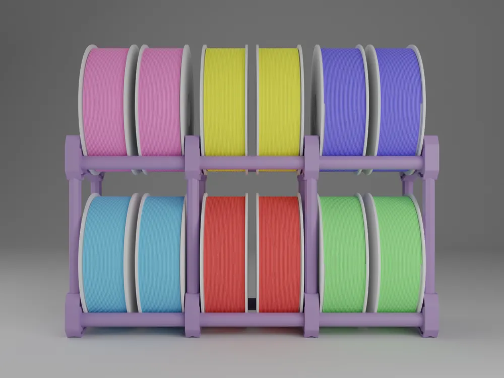 Modular Filament Spool Rack V2 V3 Out On Profile! by James3Design ...