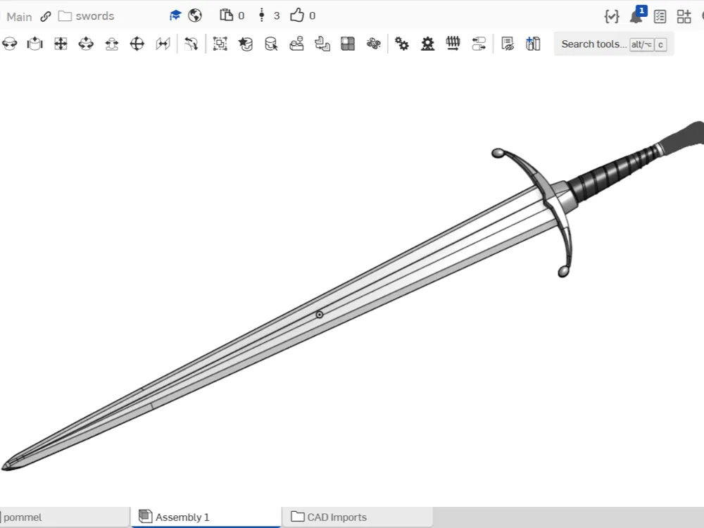 game of thrones longclaw sword by the 3D DRAGON MakerWorld: Download ...