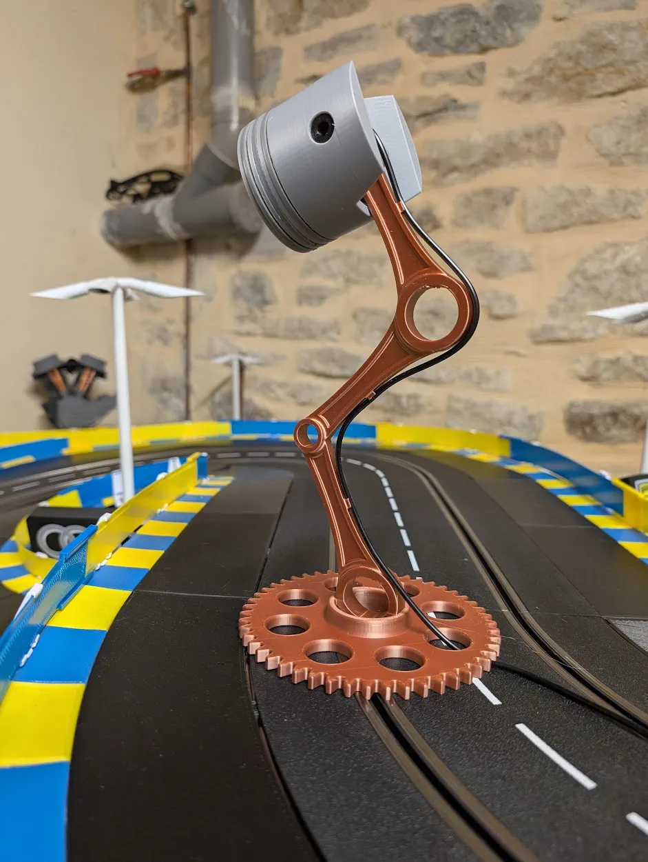 Connecting rod piston engine lamp (LED kit001) - Free 3D Print Model ...