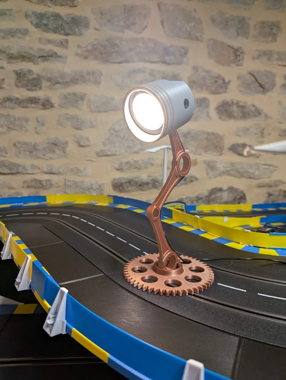 Connecting rod piston engine lamp (LED kit001) - Free 3D Print Model ...