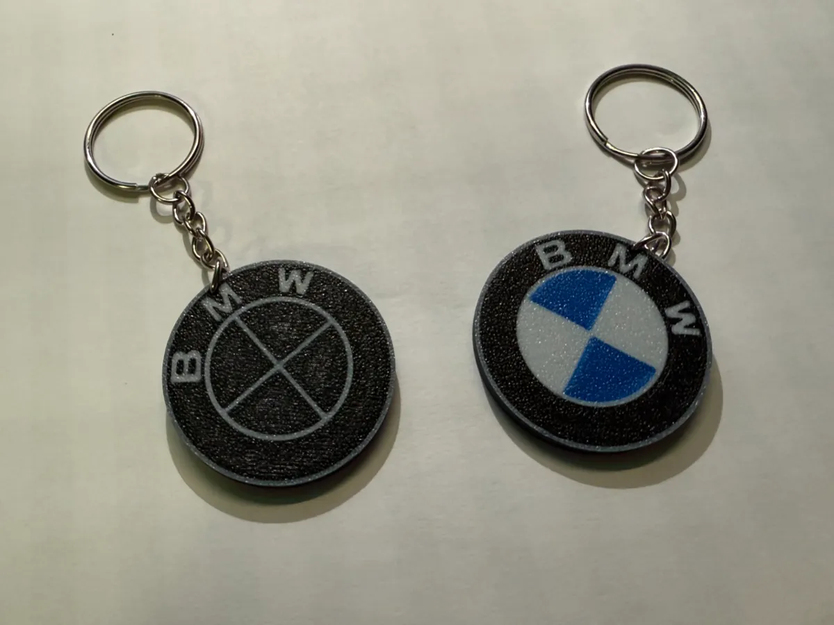 Minimal BMW logo keychain! by House of 3D MakerWorld: Download Free 3D ...