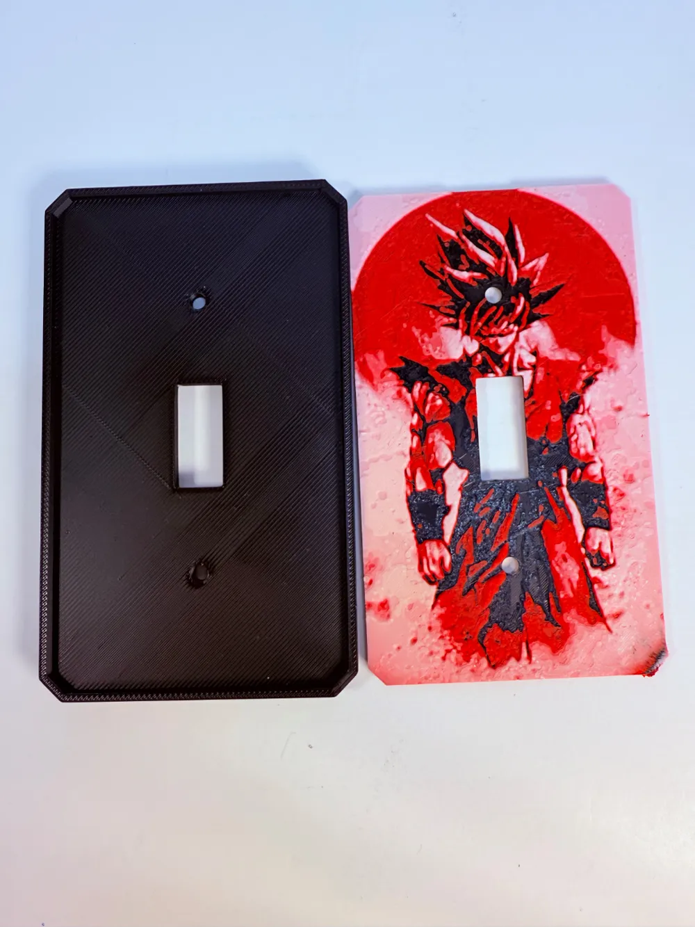 Goku Light Switch Cover Plate Dragon Ball Hueforge - Free 3D Print ...