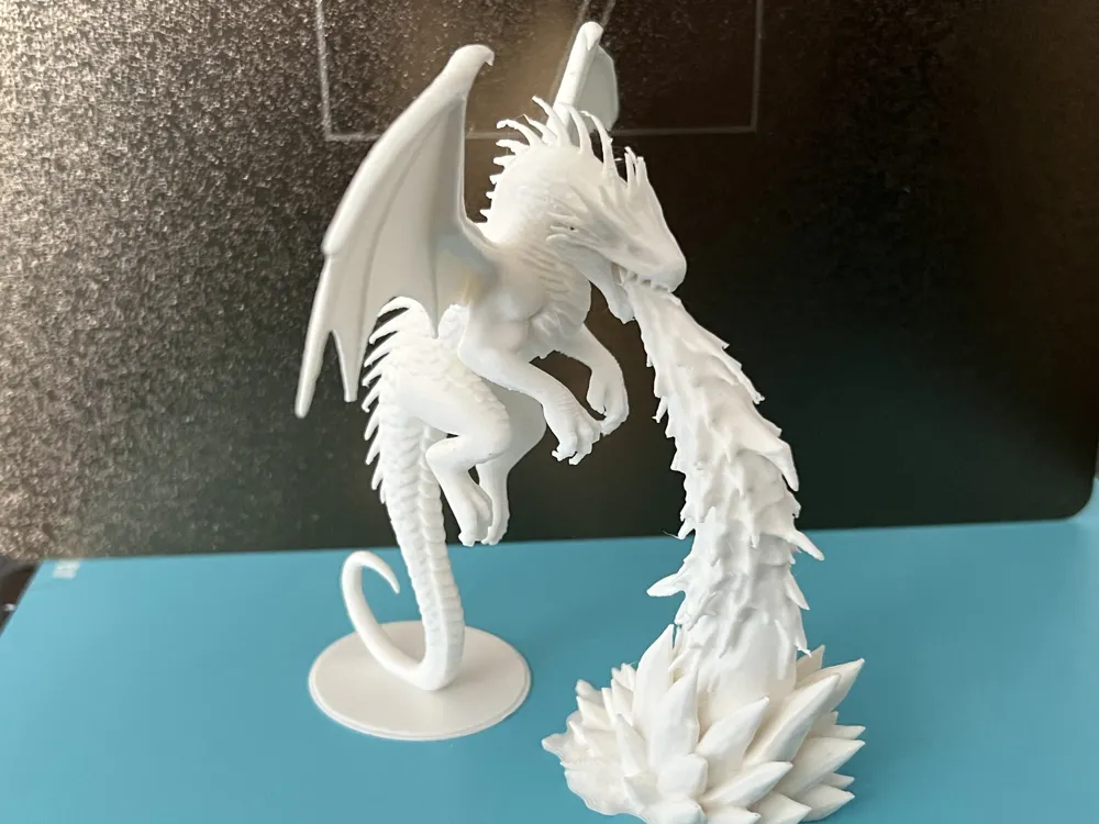 D&D Ice Elemental Dragon - Free 3D Print Model - MakerWorld