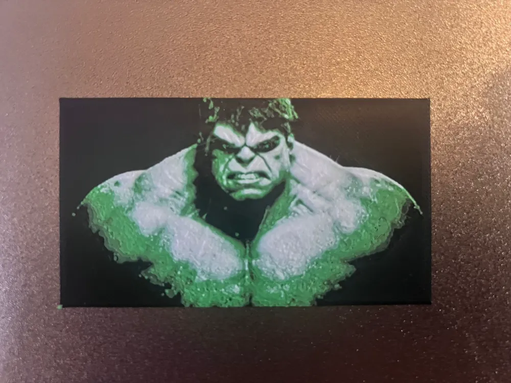 hulk colour hueforge by Fatalchaos25 - MakerWorld