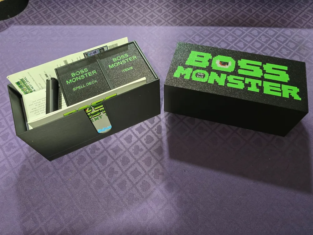 Boss monster box and insert with expansions by Eryaesca95 - MakerWorld