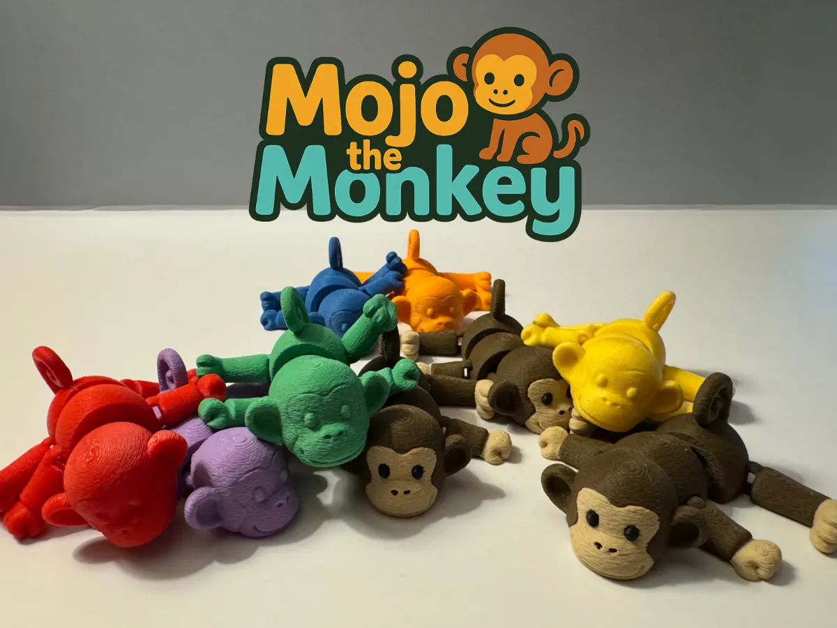 Mojo the Monkey – A Playful Rascal - Free 3D Print Model - MakerWorld