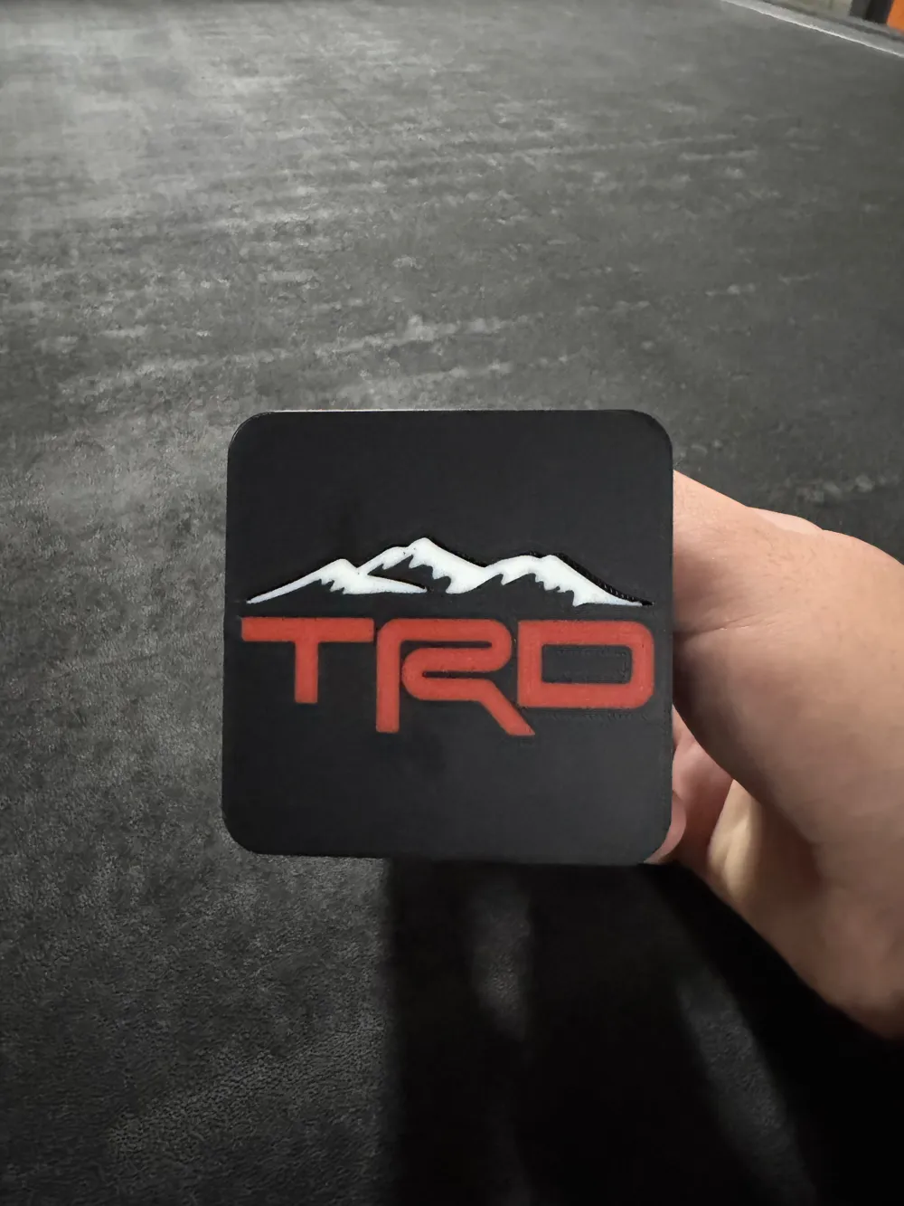 TRD Mountains Hitch Cover Remix - Free 3D Print Model - MakerWorld