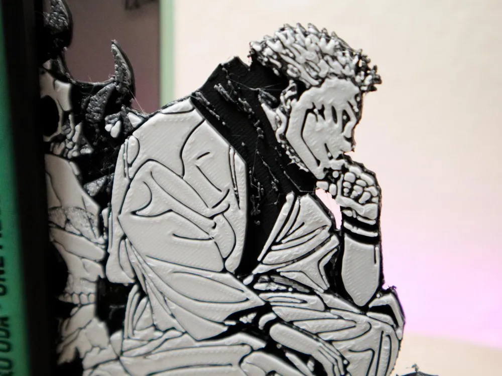 Bookend of Sukuna and Malevolent Shrine by 3D Manga Panels MakerWorld ...