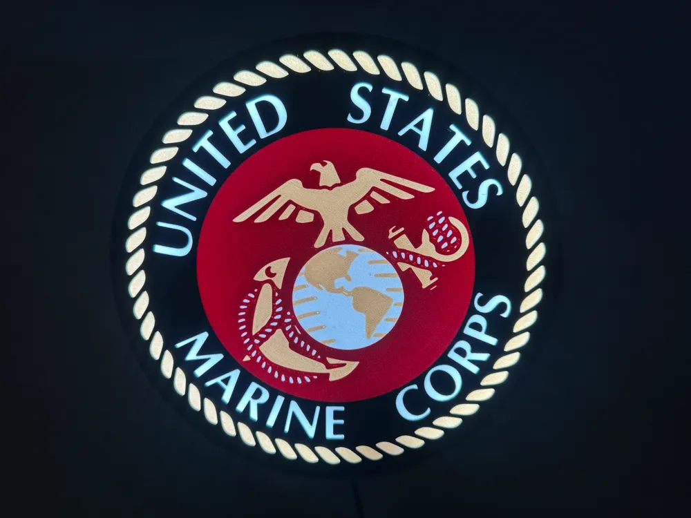USMC Lightbox by FredBM - MakerWorld