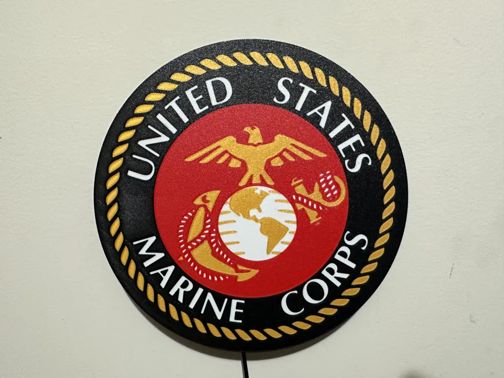USMC Lightbox by FredBM - MakerWorld