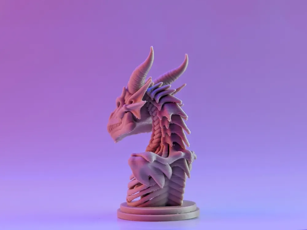 Lichspire – Full Skeleton Dragon Bust by yap MakerWorld: Download Free 3D Models