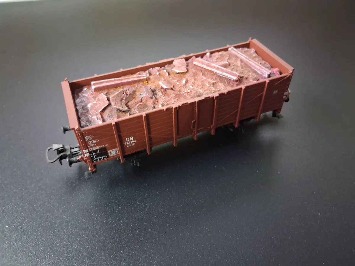 H0 scrap loading for high-side and low-side wagons - Free 3D Print ...