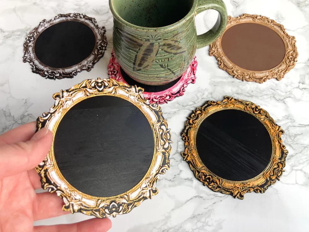 Ornate Frame Coaster by PenolopyBulnick - MakerWorld