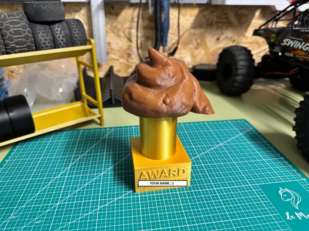 Poop Award Remixed by 5D MakerWorld: Download Free 3D Models