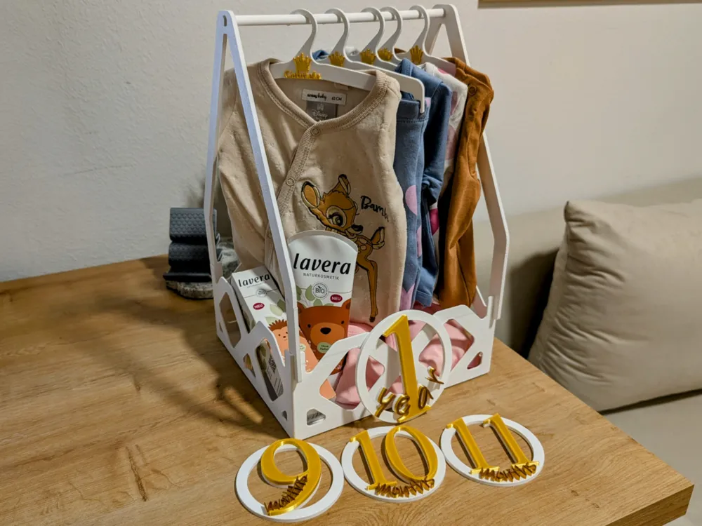 Gift box for baby birth - baby shower - hanger - Free 3D Print Model ...