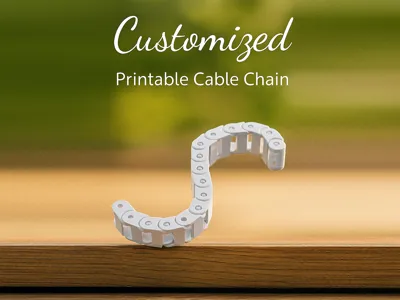 Printable Cable Chain - Customizable - Free 3D Print Model - MakerWorld
