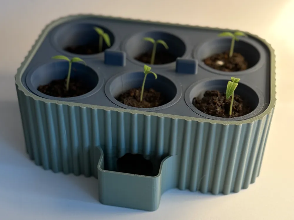 Self-Watering Seed Starter - Free 3D Print Model - MakerWorld