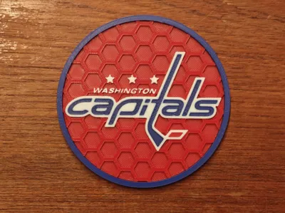 Washington Capitals: Hex Coaster - Free 3D Print Model - MakerWorld