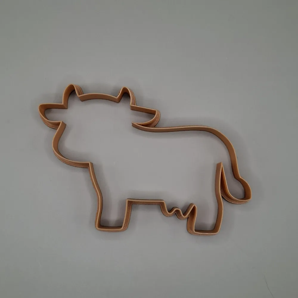 Cow Cutter | Farm Cow Shape for Cookie and Clay - Free 3D Print Model ...