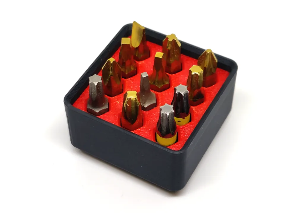 Hex Bit Holder for 12 bits Gridfinity 1x1x3u by Ravnoposeven MakerWorld ...