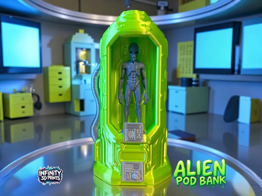 ALIEN POD BANK by INFINITY 3D PRINTS MakerWorld: Download Free 3D Models