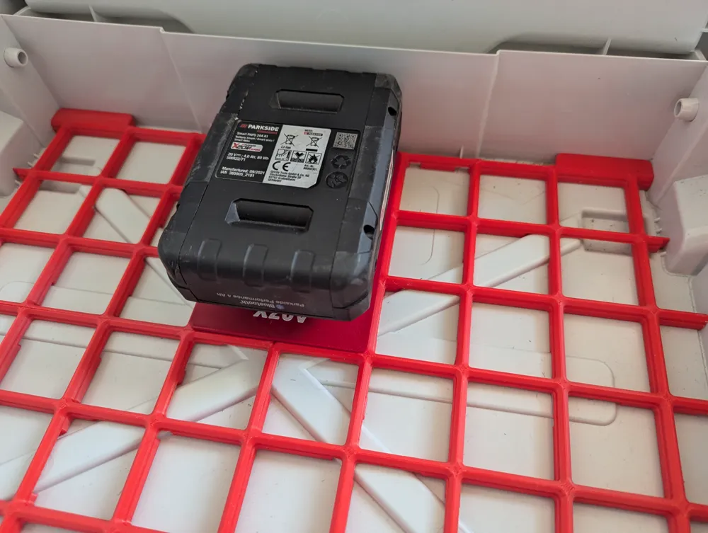 Soporte para batería Parkside Gridfinity 2x3 Remezclado por BingoDS ...
