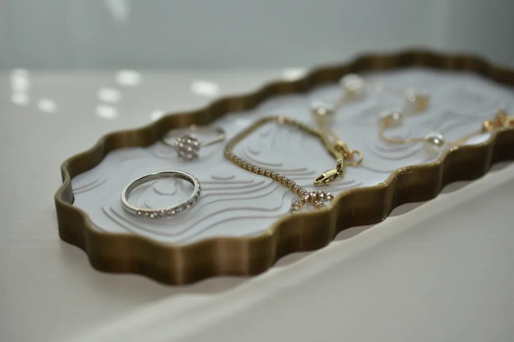 Jewelry Ripple Tray by IVA MakerWorld: Download Free 3D Models