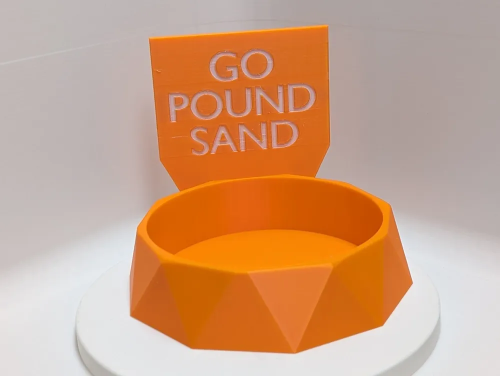 "Go Pound Sand" Box by David's IT Garage MakerWorld: Download Free 3D ...