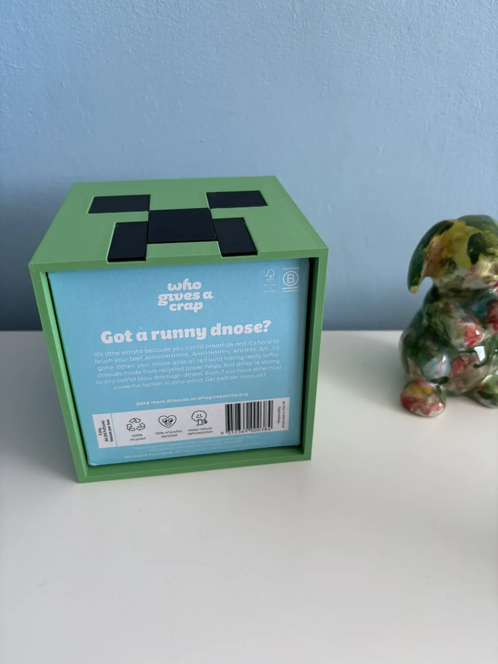 Creeper Tissue Box Cover by SleepyPanda MakerWorld: Download Free 3D Models