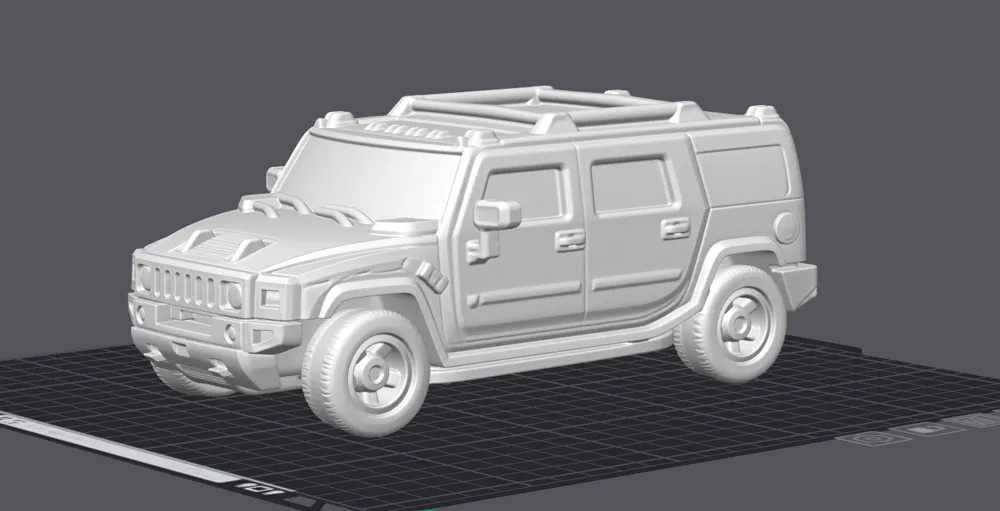 Hummer H2 3D Car Model - Free 3D Print Model - MakerWorld