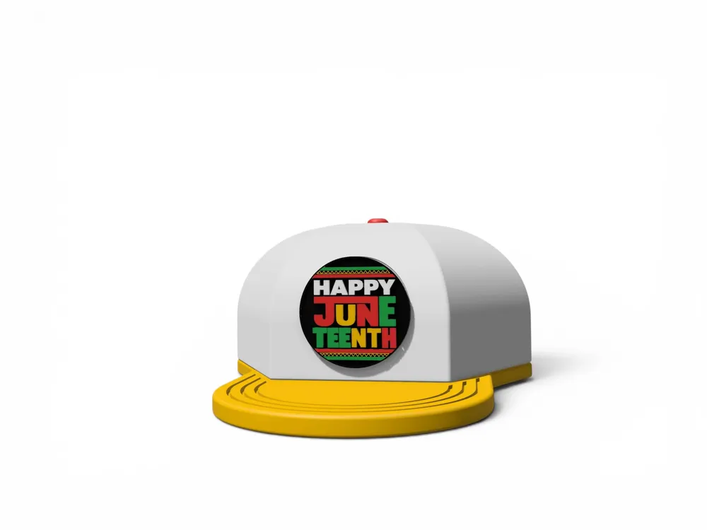 Flat Bill Cap - Juneteenth Edition | Decal Version - Free 3D Print ...