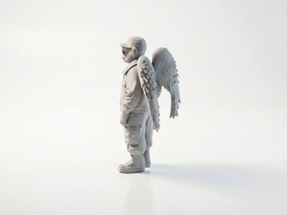 Winged Monkey Angel Figurine Animal 3D Printable - Free 3D Print Model ...