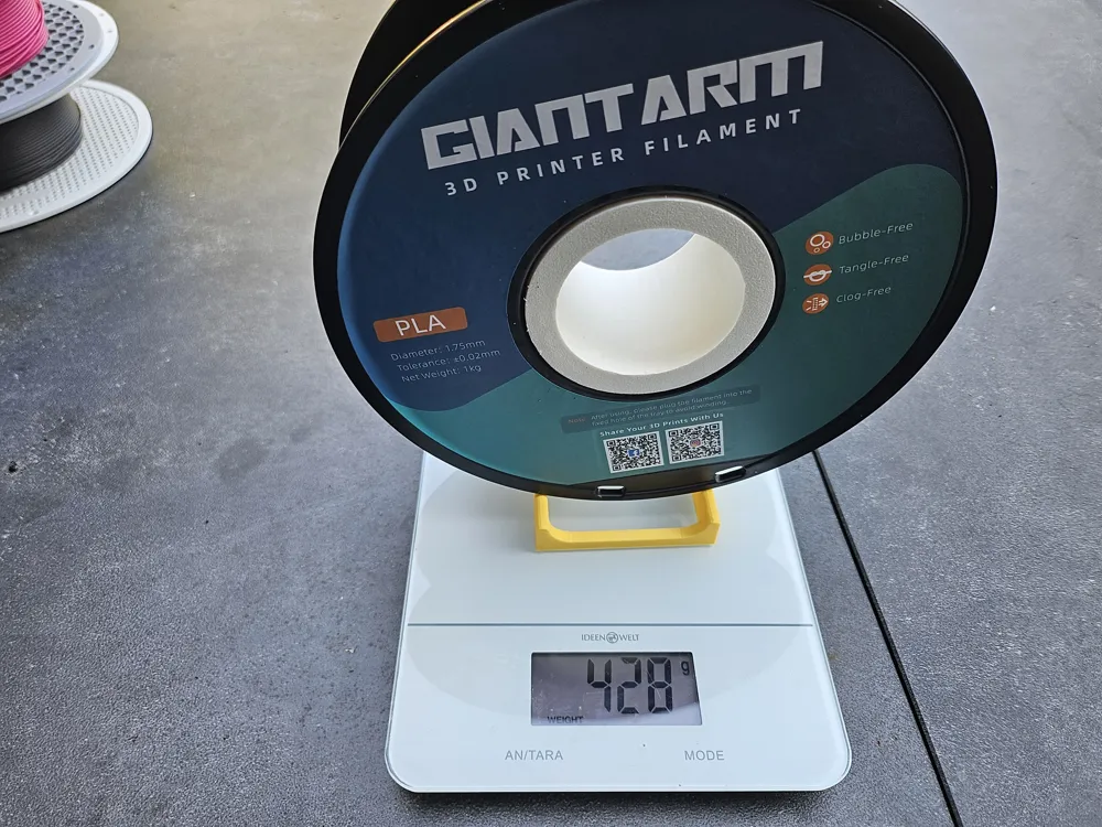 Universal Spool Weighing Stand for Scales - Free 3D Print Model ...