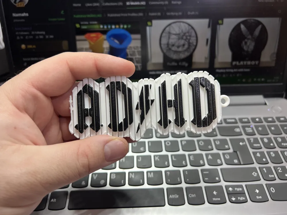 ADHD Flexi Keychain by Namahs MakerWorld: Download Free 3D Models