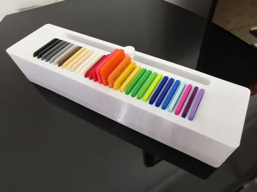 Bambu Filament Swatch Organizer and Display Case for A1 mini by user ...