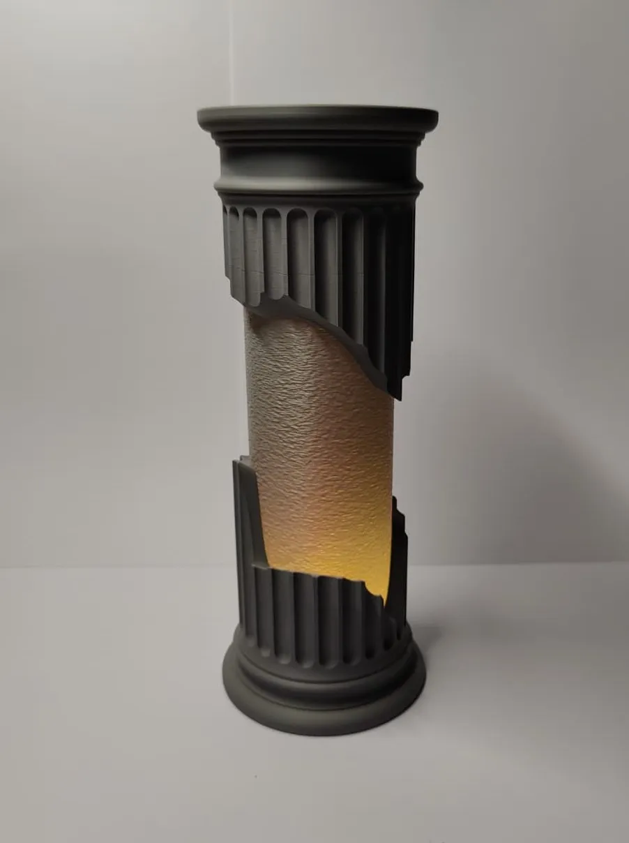 Olympus Column Lamp - Ancient Greek Pillar Light - Free 3D Print Model ...