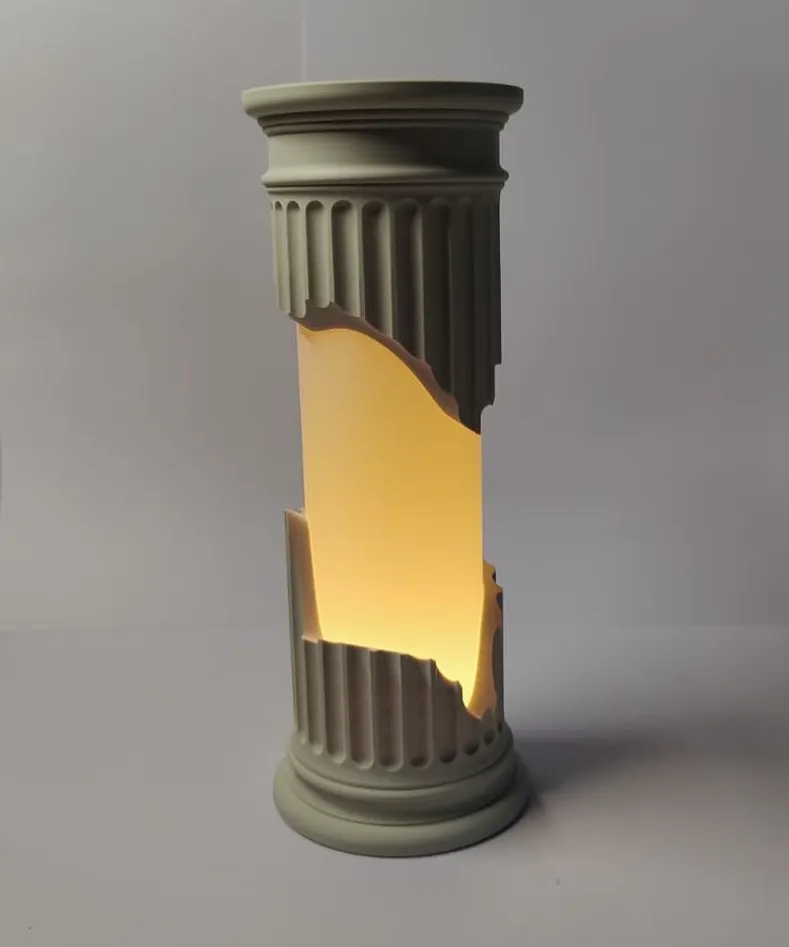 Olympus Column Lamp - Ancient Greek Pillar Light by DerFerb121 MakerWorld: Download Free 3D Models