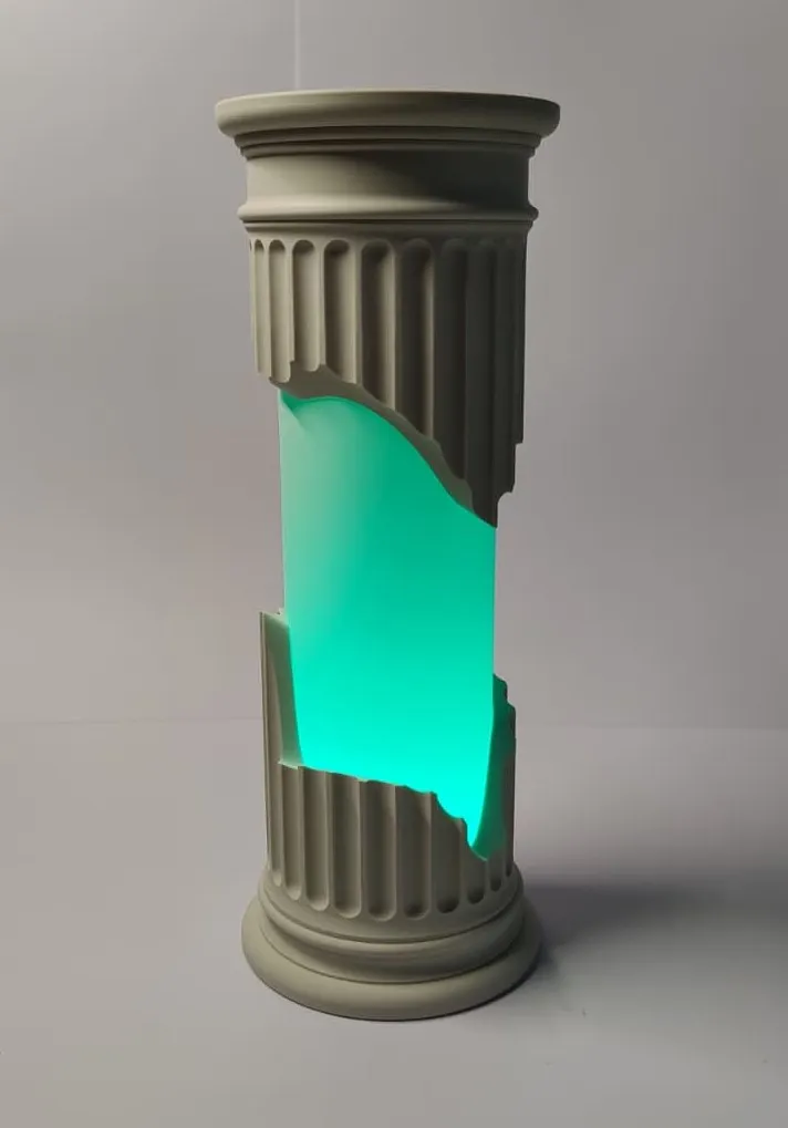 Lámpara de Columna Olympus - Luz de Pilar Griega Antigua por DerFerb121 MakerWorld: Descarga ...